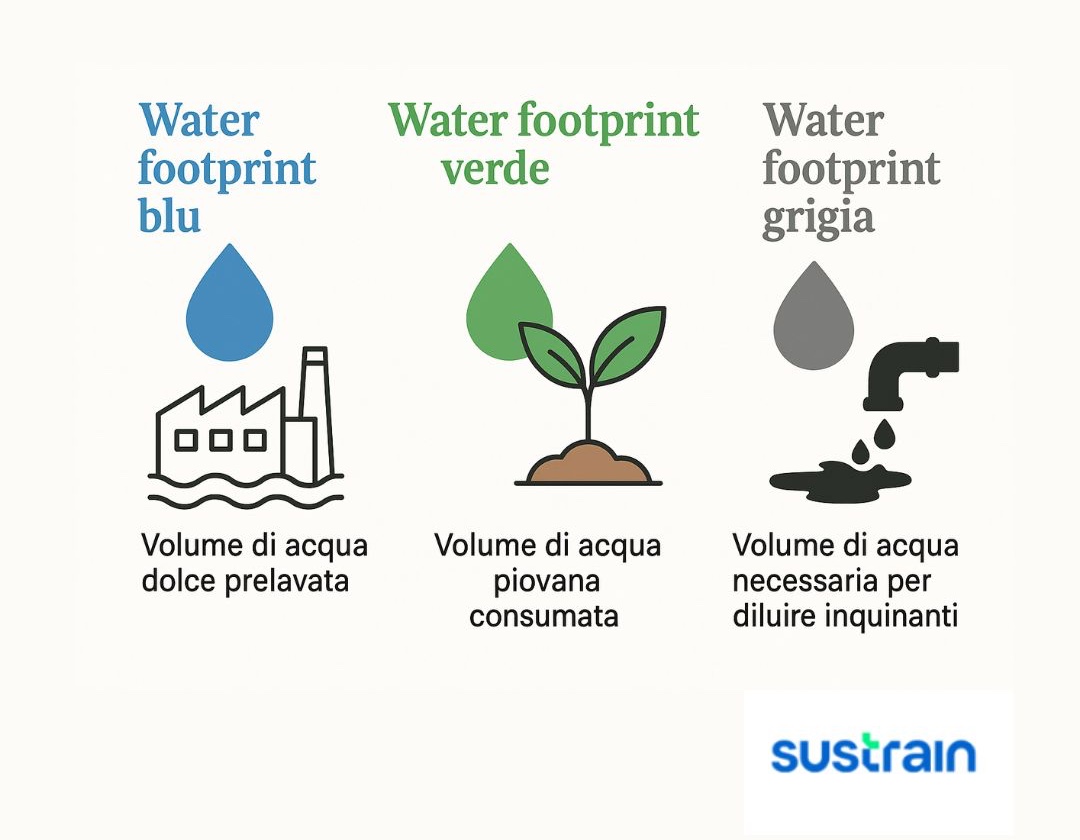 Impronta idrica: cos'è e come si calcola la water footprint - Sustrain